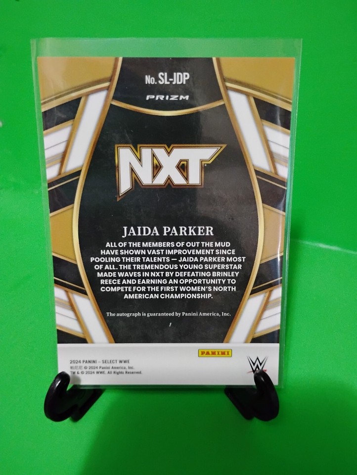 Jaida Parker 2024 Panini Select WWE Flash Prizm Signature Auto #SL-JDP ...
