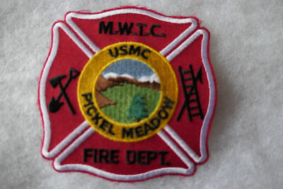 Old Style Pickel Meadow USMC Fire Dept Patch California Fireman Mono ...
