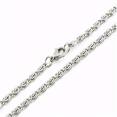 STAINLESS STEEL 3 mm Scroll CHAIN 20IN | eBay