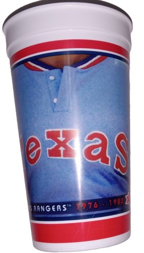 MLB Texas Rangers Cooperstown Collection Beverage Plastic Drinking Cup ...