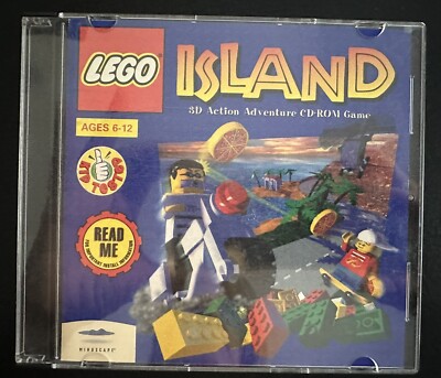 Vintage LEGO Island 3D Action Adventure PC CD-ROM Windows 95 1997 Game ...