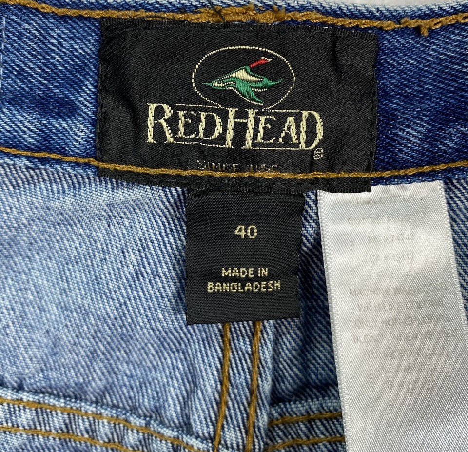 Red Head Men's Size 40 Jean Shorts Actual 39x9 Blue Denim | eBay