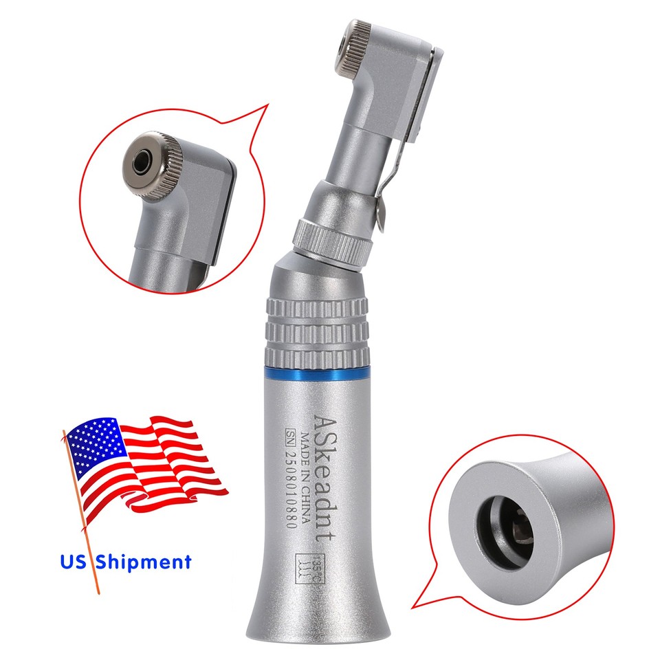 dental Contra Angle Straight Handpiece Air Motor 2/4H Micromotor fit ...