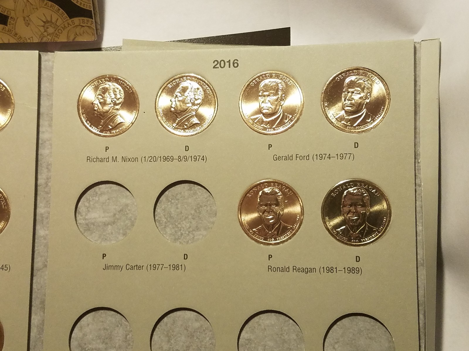 HE Harris Vol 2 UNC Complete Set (P&D) 2012-2016 Presidential Dollars ...
