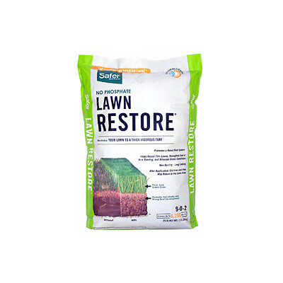 Safer 9335 Lawn Restore Fertilizer, 20 Lbs., Covers 5000 Sq. Ft ...