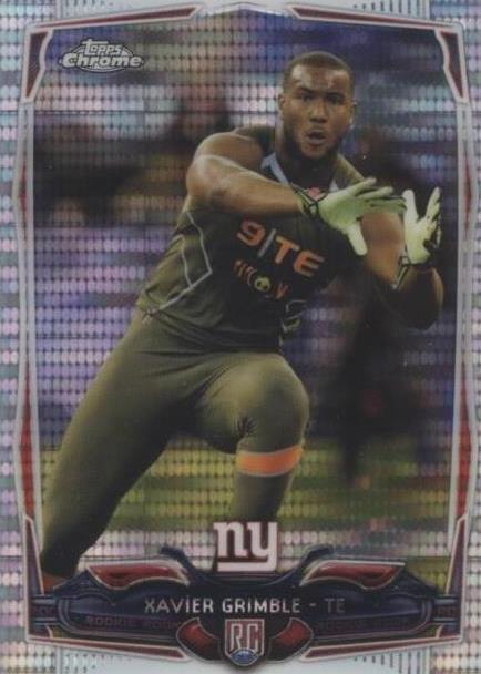 2014 Topps Chrome Mini - Xavier Grimble #156 Pulsar Refractor /102 (RC ...