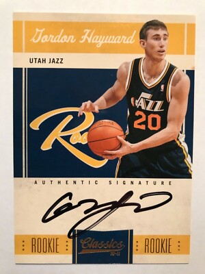 2010-11 Classics GORDON HAYWARD RC SP /449 Rookie On Card Auto ...