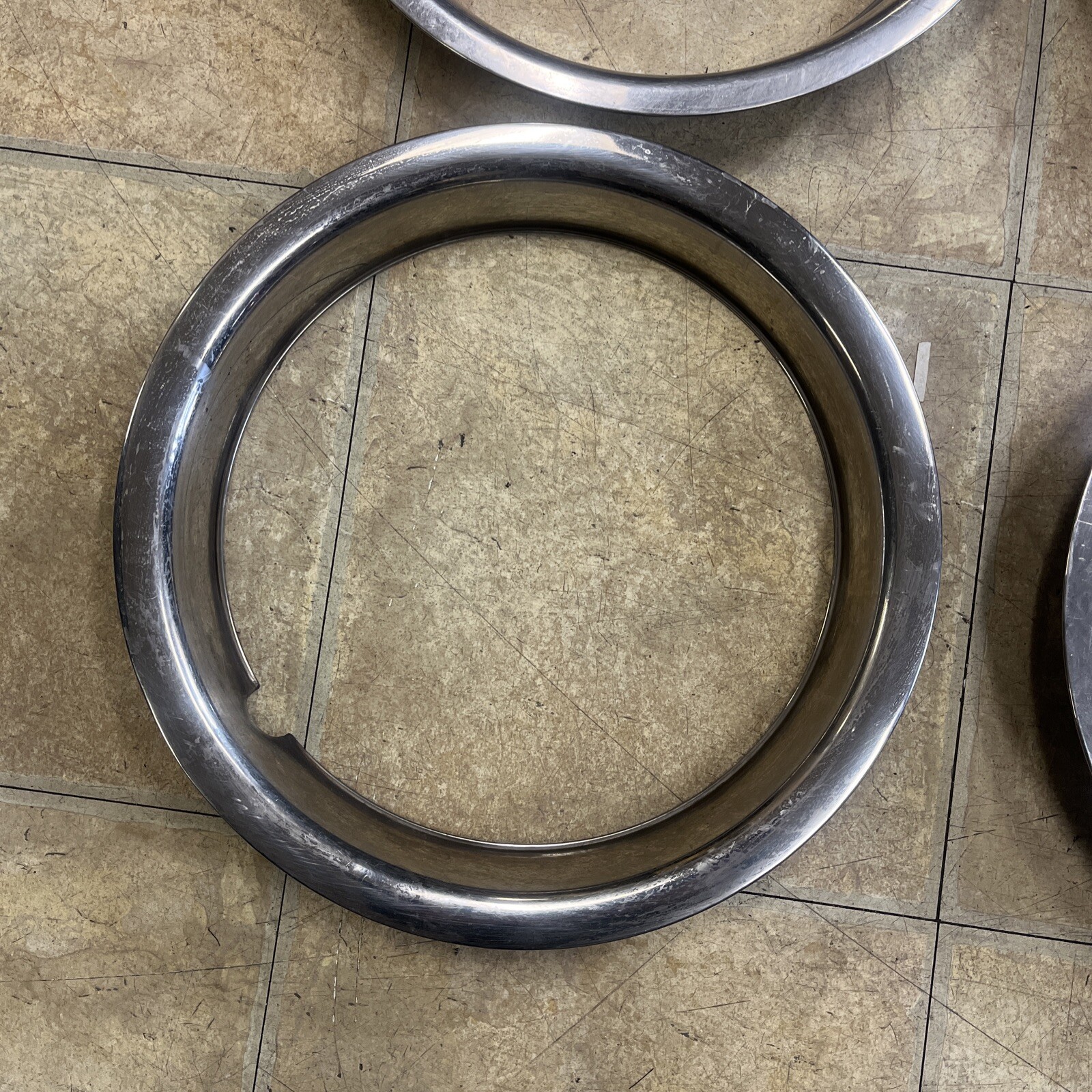 Chrome Wheel Rim Beauty Ring 75-84 VW Rabbit Jetta Pickup MK1 ~ Genuine ...