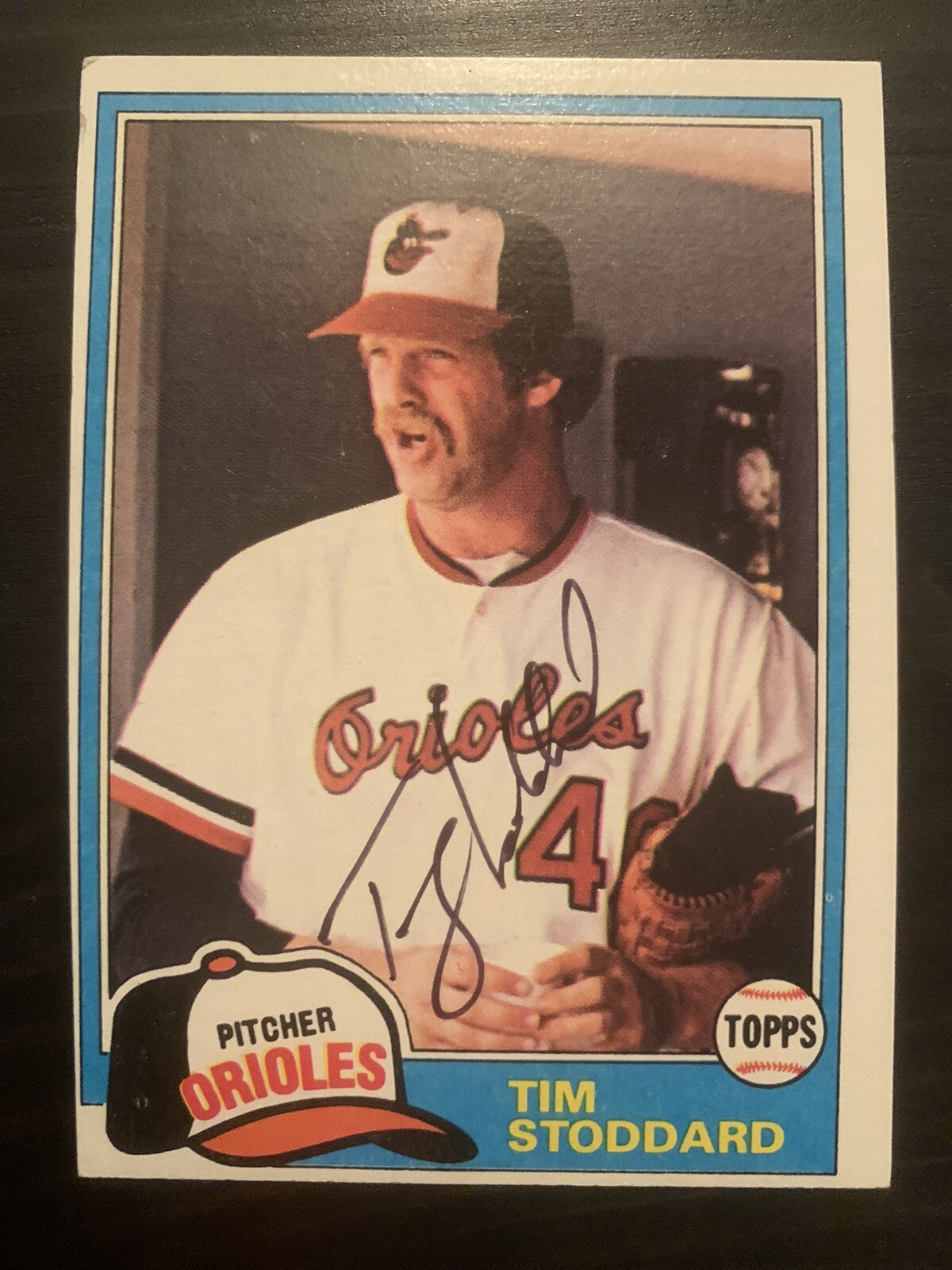 1981 Topps #91 Tim Stoddard Baltimore Orioles Signed Card Autographed ...