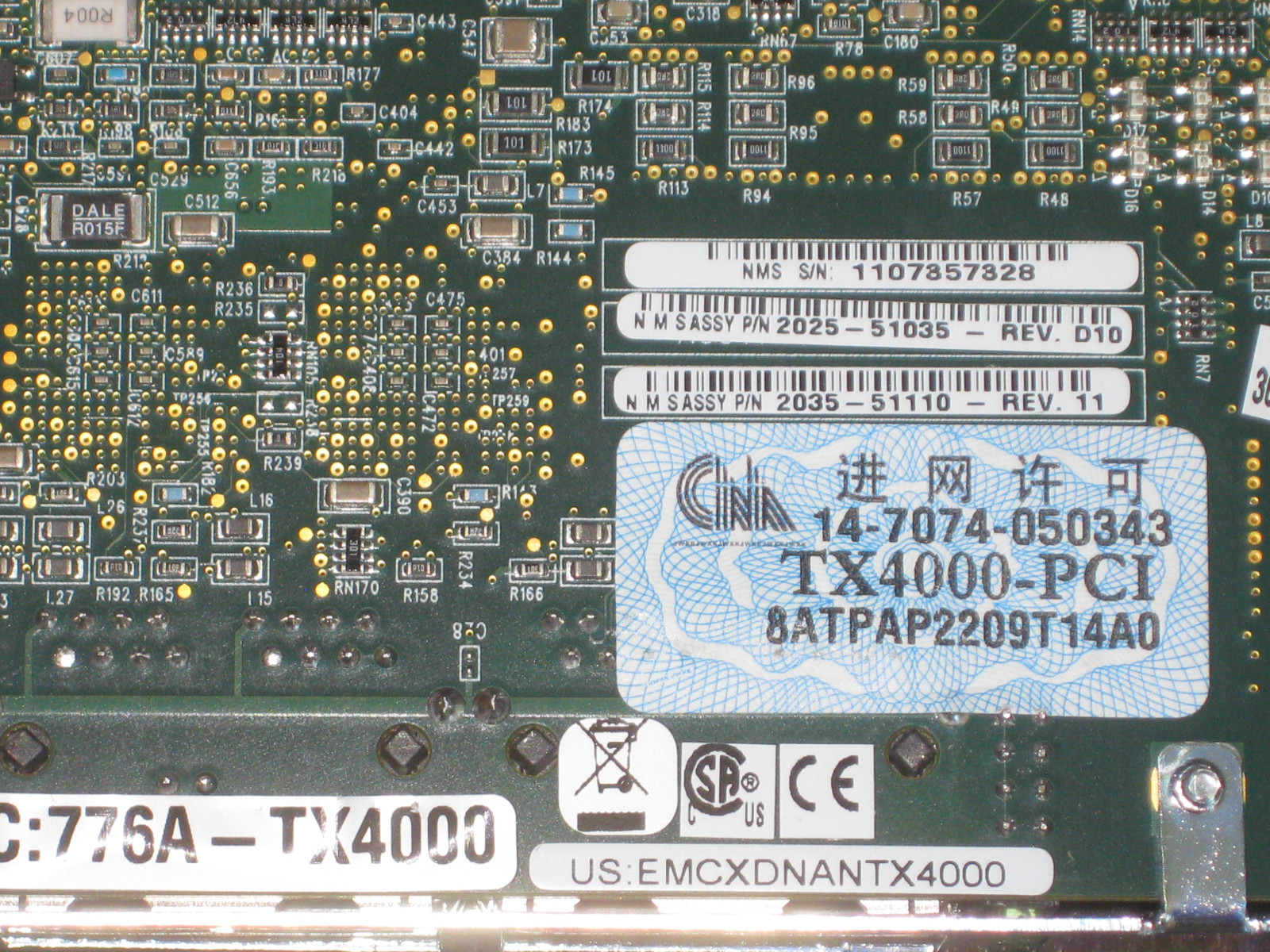 Natural Microsystems NMS TX 4000 PCI Card TX4000-PCI Board 2035-51110 2025-51035 | eBay