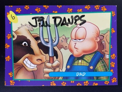 JIM DAVIS autograph GARFIELD 1978 SKYBOX #10 card signed | eBay