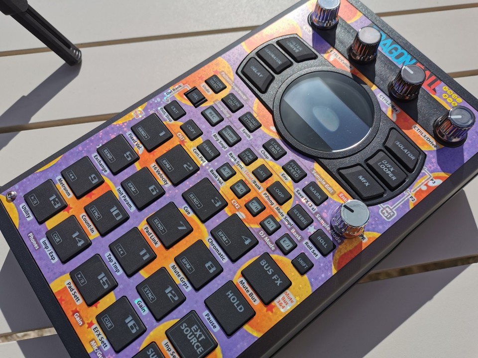 Dragon Ball Z Custom Holographic Skin for the Roland SP-404 MK2 Sampler ...