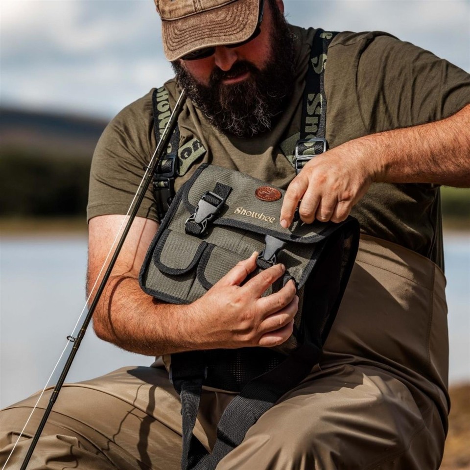 Snowbee Prestige Trout/ Game Bag - 12 L│100% Waterproof│Green/Black│For ...