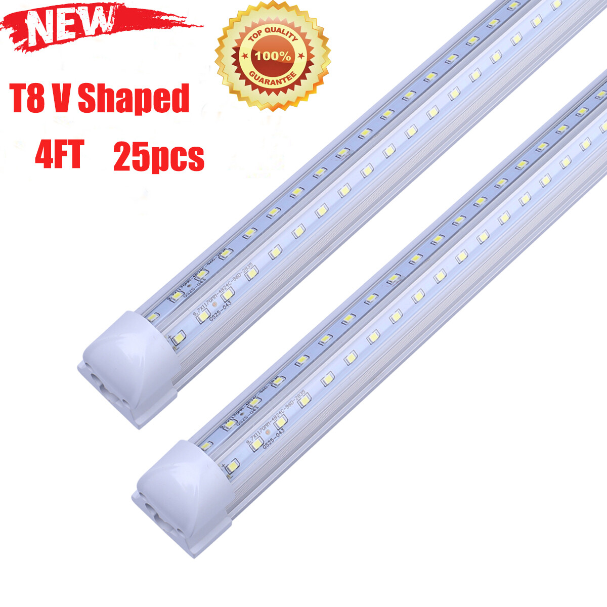 4 Foot Led Tube Light Fixture T8 4ft LED Light Bulbs 22W Fluorescent
