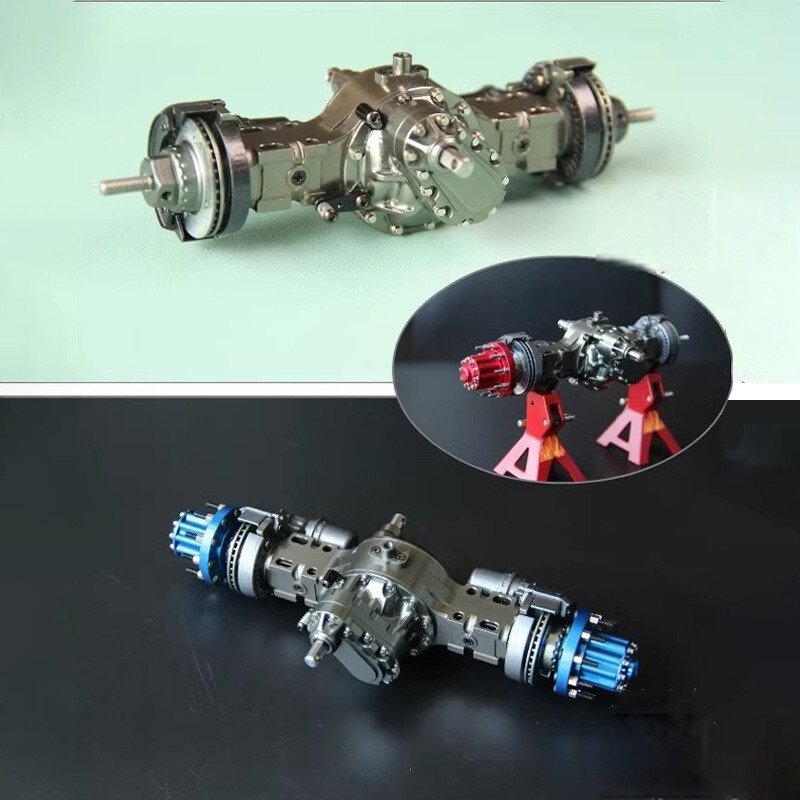 Metal Front/Rear Power Axle for 1/14 Tamiya RC Truck Car Scania MAN ...