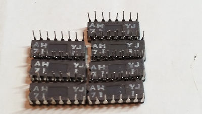 7 VINTAGE 16-Pin Computer Integrated Circuit Processor Chip RCA -849 ...