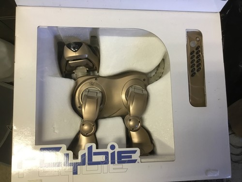 I-Cybie GOLD Robotic Dog Vintage 2001 Hasbro Tiger W/ Remote Charger ...