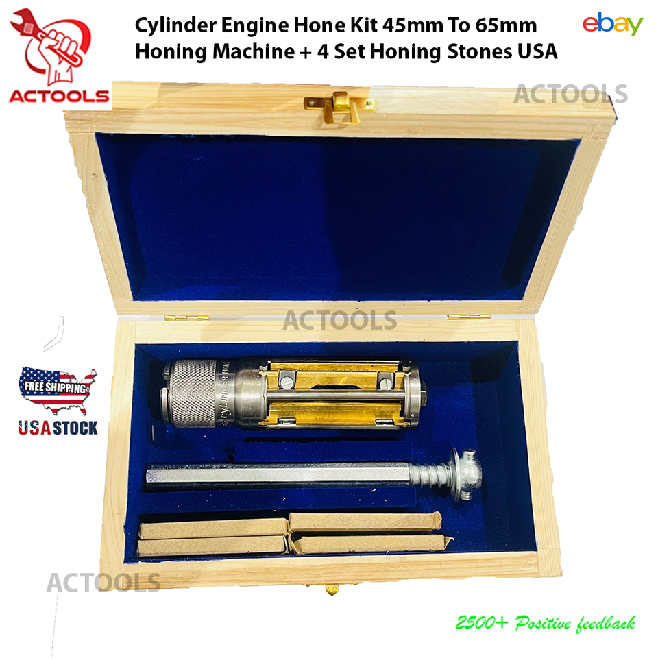 Cylinder Engine Hone Kit + Honing Stones 4 Set All Sizes Available USA ...