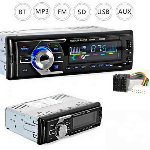 Stereo Auto Bluetooth Autoradio Frontalino Estraibile Radio FM MP3 USB ...