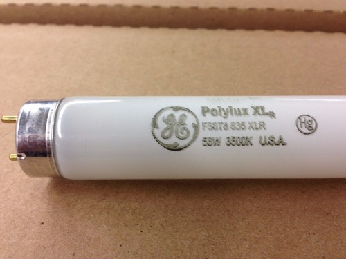 GE 40120 F58T8/835PLYLXLR 58W 60" T8 MEDIUM BI-PIN(G13) 3500K POLYLUX ...
