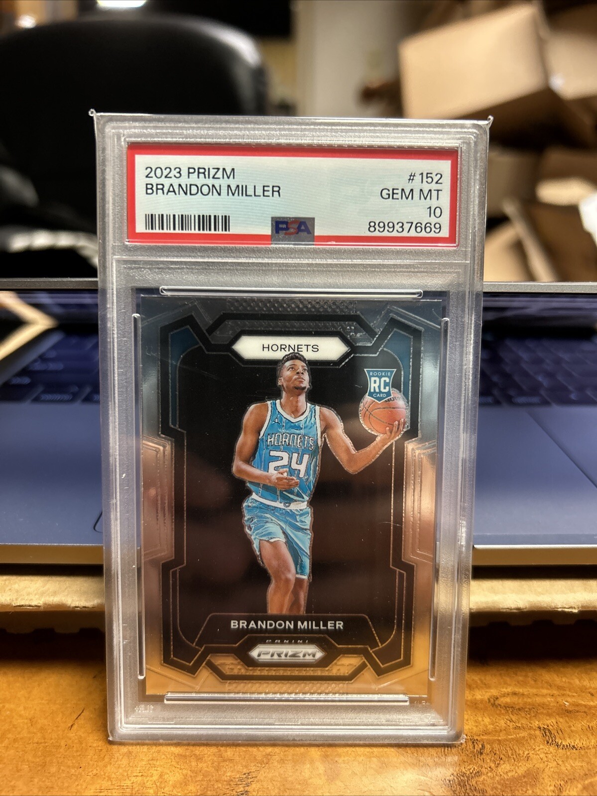 2023-24 Panini Prizm Brandon Miller Rookie Card #152 Hornets RC PSA 10 ...