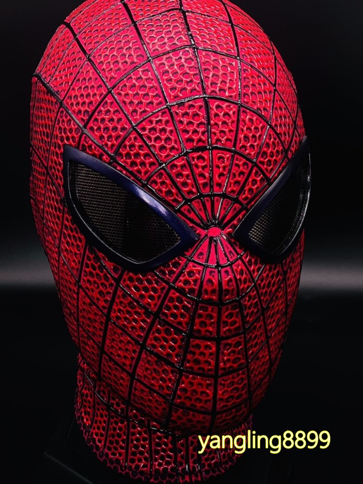 The Amazing Spider-man Andrew Garfield Cosplay Mask Prop 1:1 Full 3D ...
