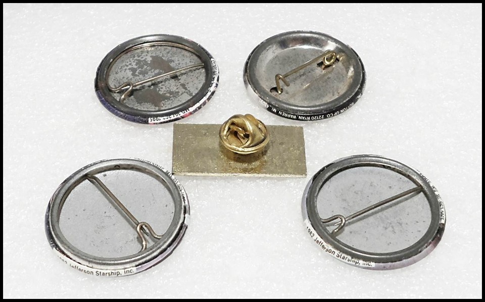 Jefferson Starship Grace Slick Lot Of 4 80's Buttons & Enamel Pin Badge ...