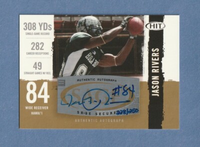 MINT!!! 2008 SAGE HIT Autographs GOLD #A48 Jason Rivers /250 | eBay