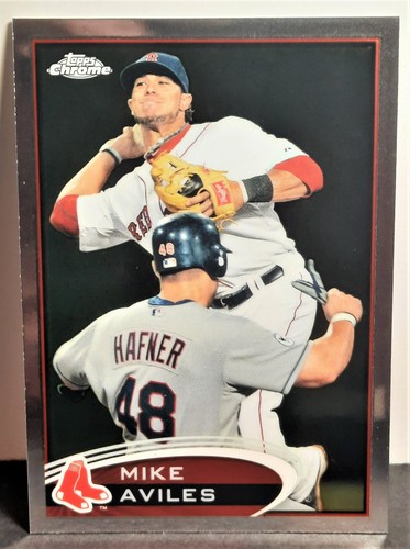 2012 Mike Aviles Topps Chrome #207 - Red Sox | eBay
