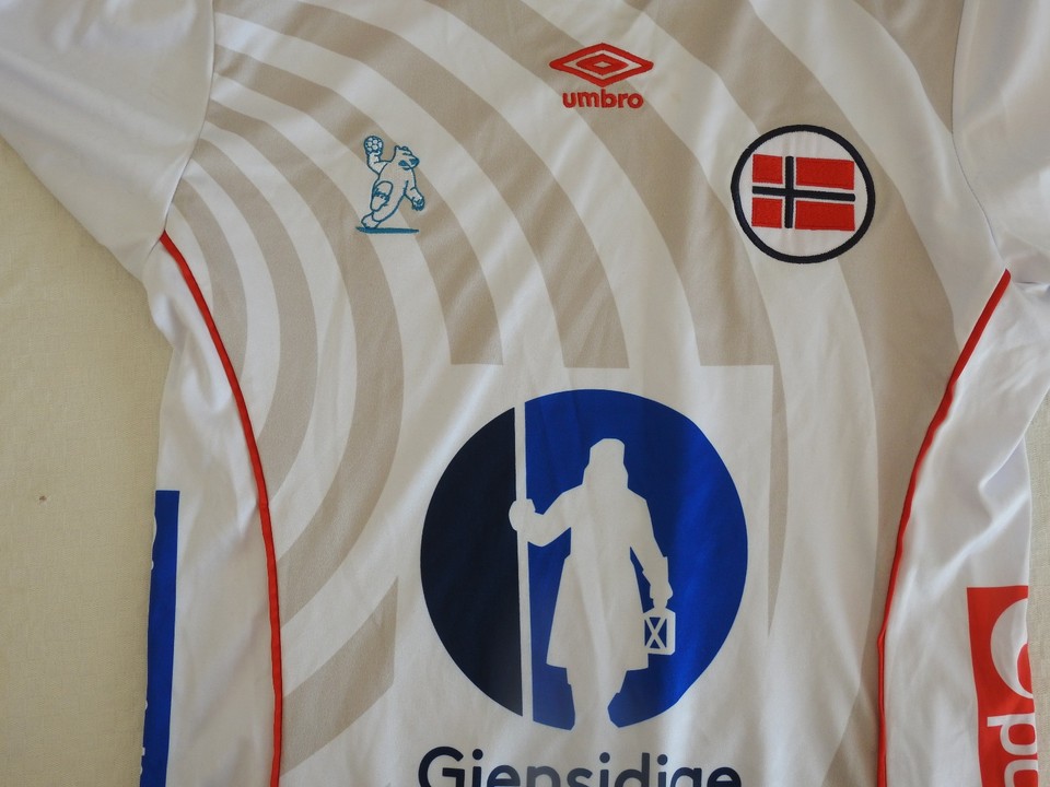 Norway Handball Away Jersey Umbro White Shirt Size Boys 36 / L Sport ...