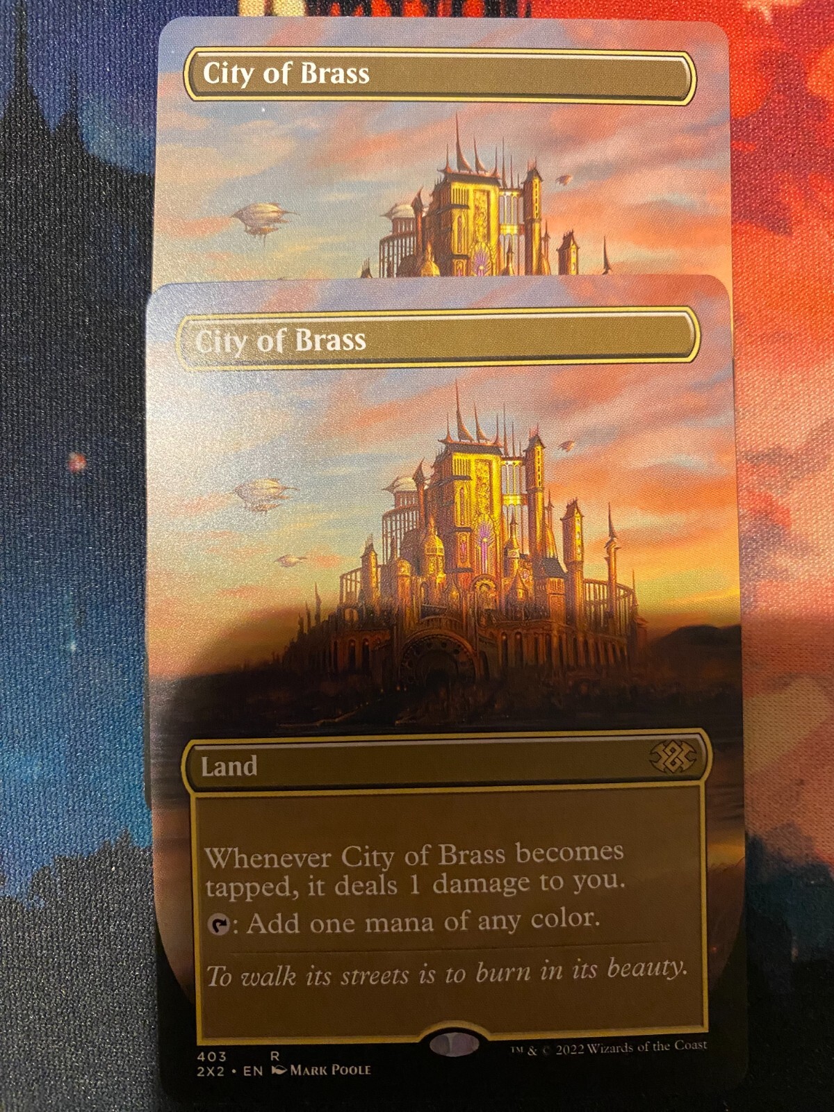 MTG Double Masters 2022 City of Brass Borderless x 2 | eBay