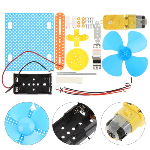 Shaking Head Fan Model Kids Science Experiment Kit Toy Building Kits ...