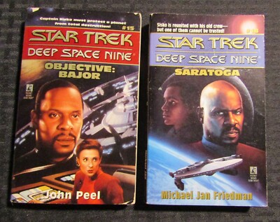 STAR TREK Deep Space Nine Saratoga & Objective Bajor Pocket Paperback ...