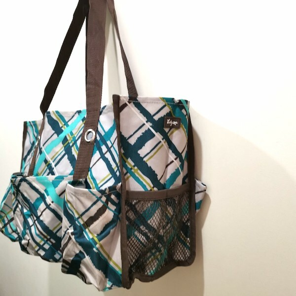 Organizing Utility tote 31 gift shoulder mummy bag in Sea Plaid | eBay