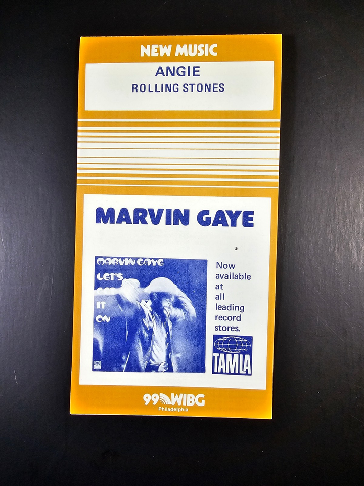 WIBG Philadelphia PA Radio Music Survey Sept 1973 Marvin Gaye Album | eBay
