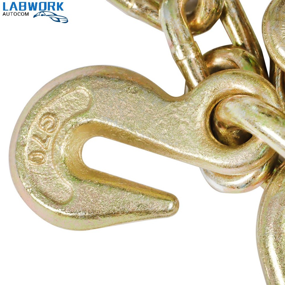 5/16" V-Chain Bridle G70 With Grab Hooks 3' T- Hook & J-Hook 15" Large ...