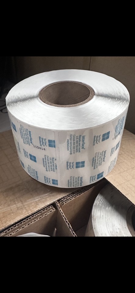 Interface TacTiles carpet adhesive tiles tape ROLL OF 500 GlasBacRE NOS ...