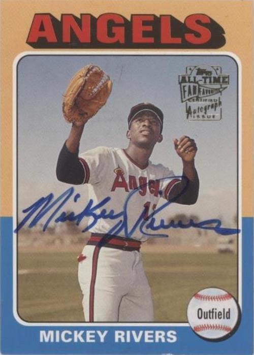 2004 Topps All-Time Fan Favorites - Autographs Mickey Rivers #FFA-MR ...