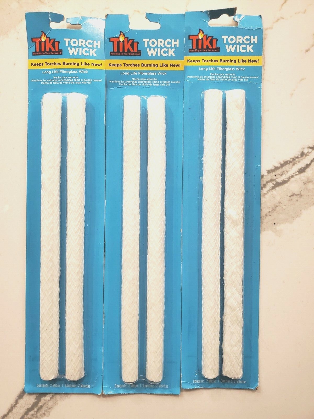 TIKI TORCH WICK 6 Fiberglass Replacement Wicks for Tiki Torch (3 packs ...