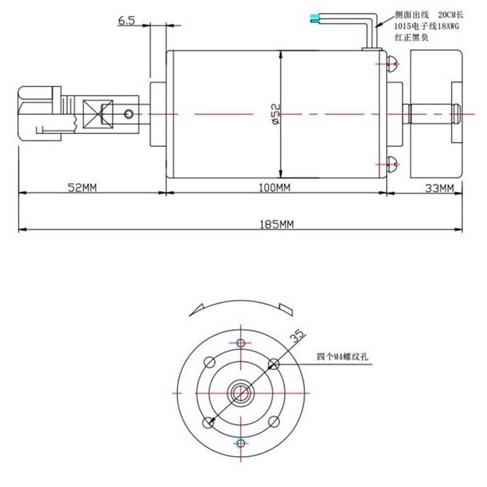 500w DC Spindle KIT ER16 CNC High Speed Spindle Motor for DIY CNC 48VDC ...