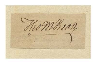 Thomas McKean Declaration of Independence Signer Autograph Cut - Very ...
