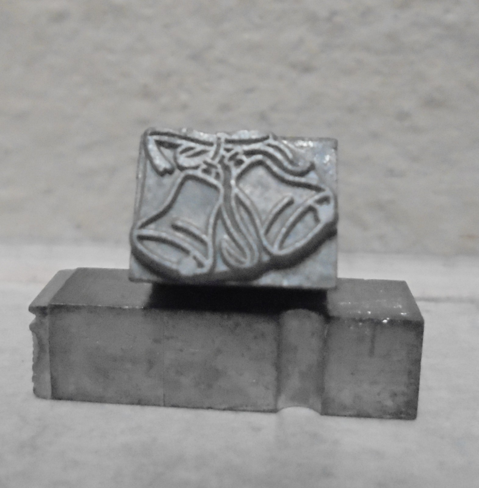 Letterpress Printing Block Dingbat Two Bells | eBay