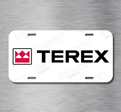 Construction Equipment Machine Terex USA Car License Plate Front Auto ...
