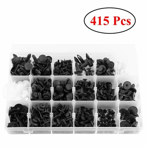 415pcs Assortment Plastic Rivets Clips 18 Sizes Auto Clips & Fasteners ...