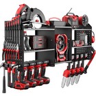 Power Tool Organizer Wall Mount 8 Drill Tool Organizer 3 Layer Heavy ...
