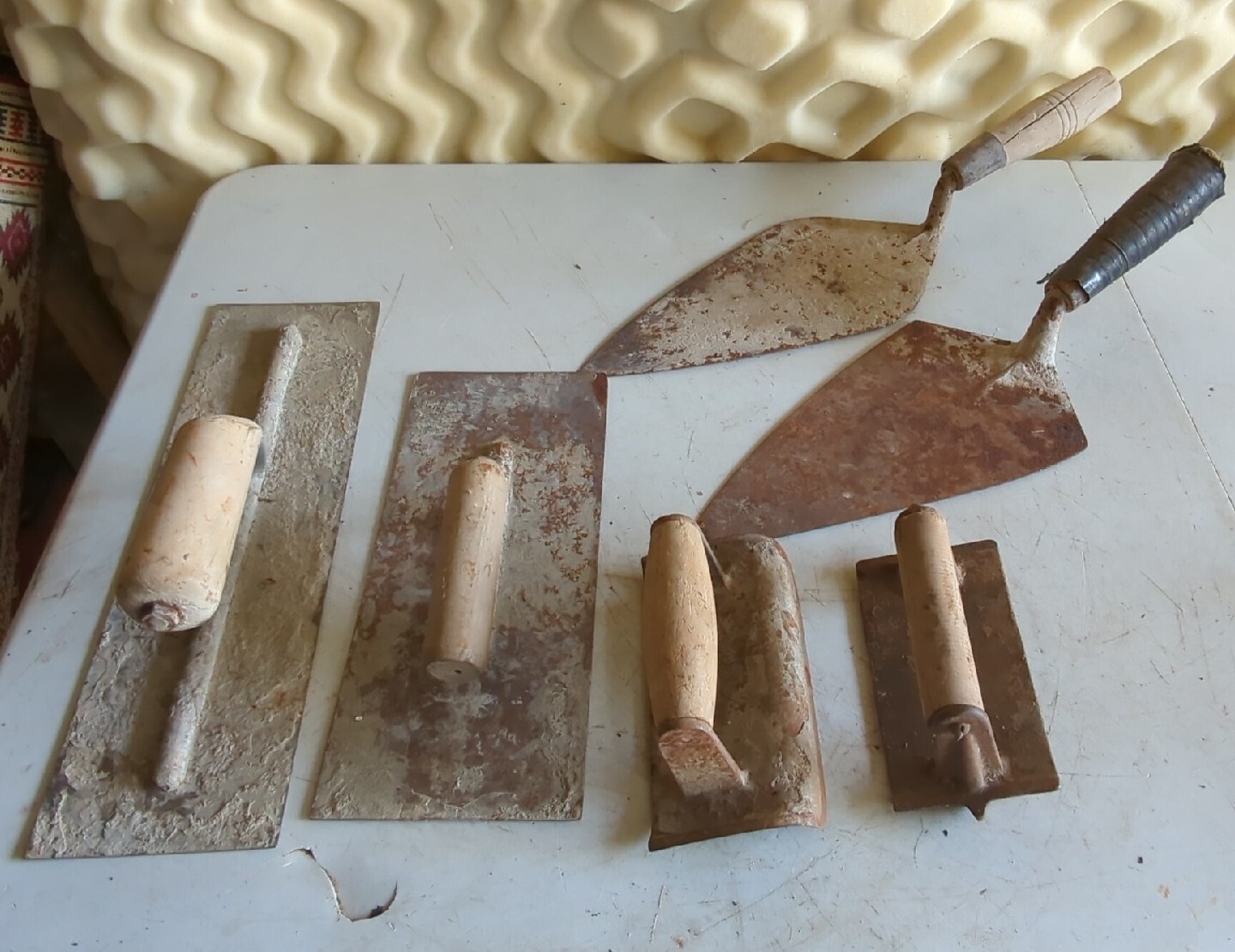 Lot of 6 Concrete Cement Hand Mason Tools Masonry Edgers Finishers | eBay