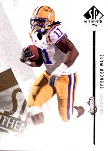 2013 SP Authentic #79 Rookie Spencer Ware LSU Tigers | eBay