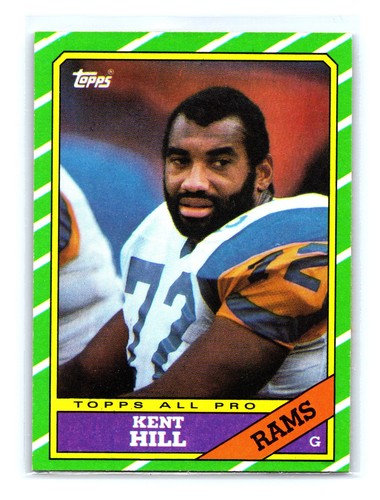 1986 Topps Football #82 Kent Hill AP Los Angeles Rams | eBay