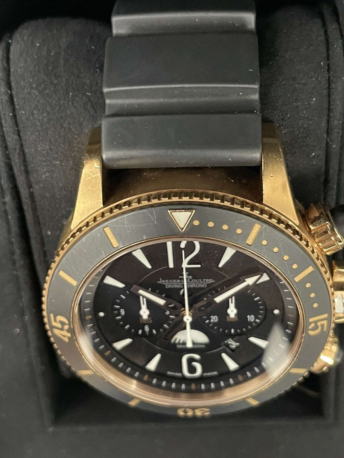 Jaeger Le Coultre Master Compressor Navy SEALs GMT JLC gold Men's Watch ...