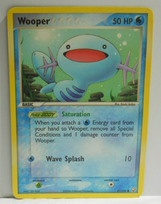 Pokemon TCG Wooper * 81/109 * Team Rocket Returns * Common * Regular ...